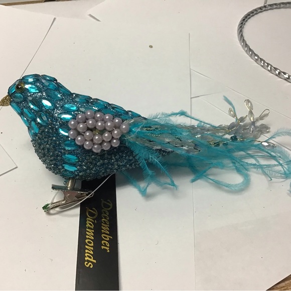 December Diamonds | Holiday | Aqua Blue Clip On Bird 263436a ...